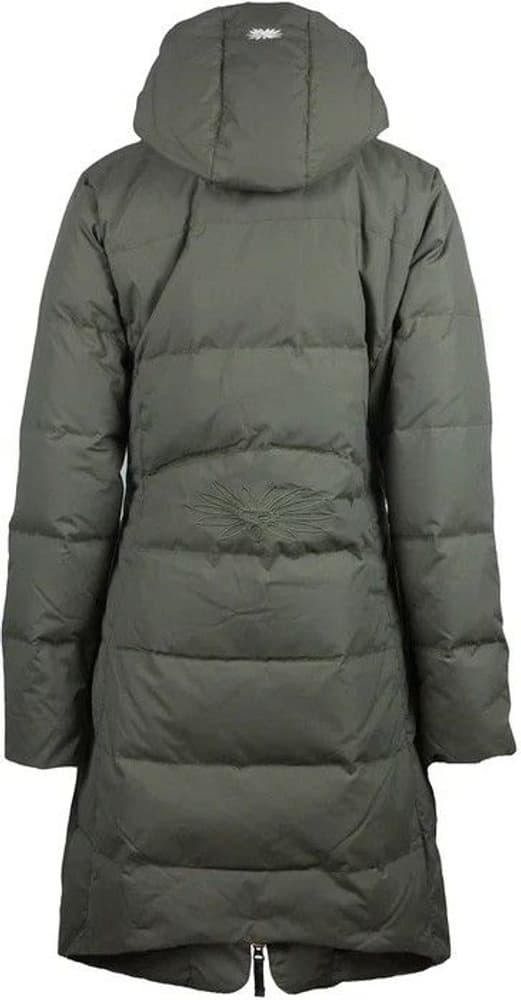 Skhoop Long Down Jacket Olive | Widforss
