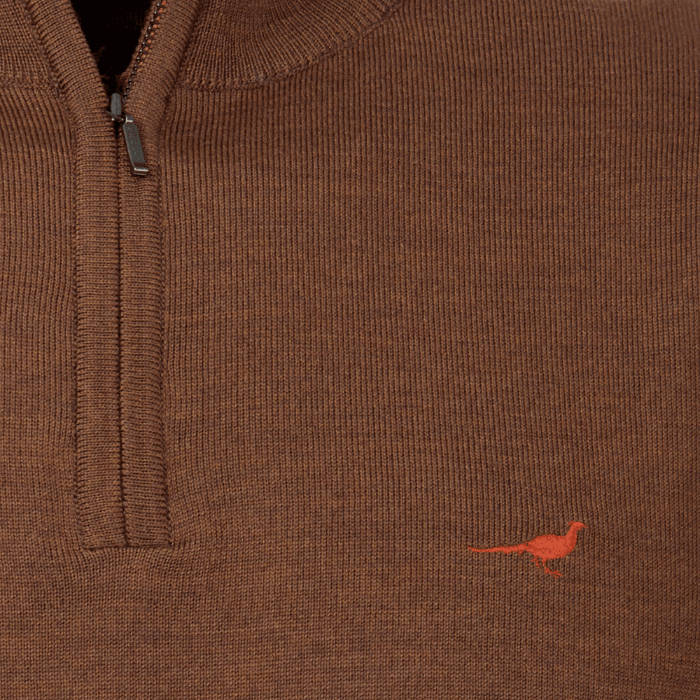 Laksen M's Norfolk Zip-Neck Rum | Widforss